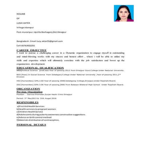 AMMI RESUME 2 | DOC
