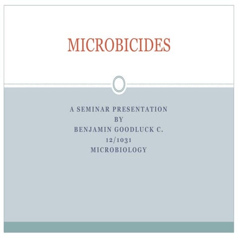 MICROBICIDES | PPTX