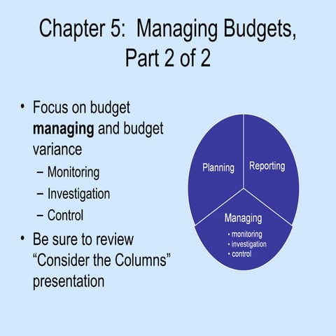 Nursing Unit Budget Variance | PPT