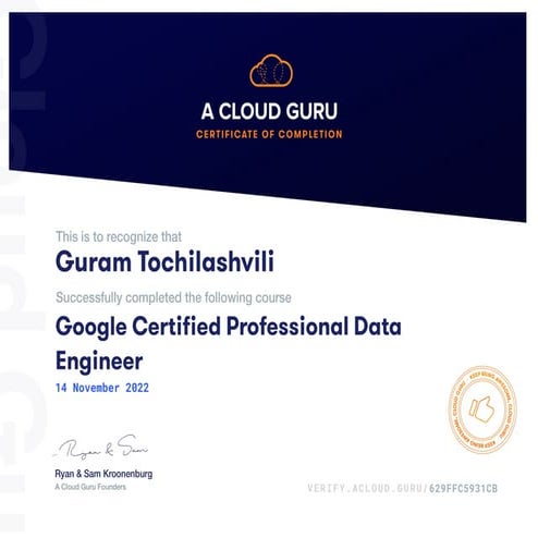 Google Certified Professional Data Engineer | PDF