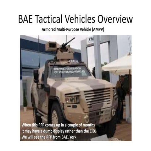 BAE Tactical Vehicles Overview | PPTX