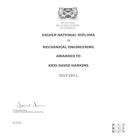 HND certificate | PDF