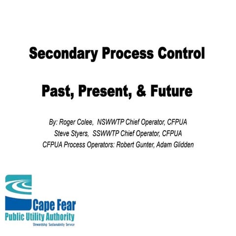Sec Process Control Past Present and Future2222 | PPTX