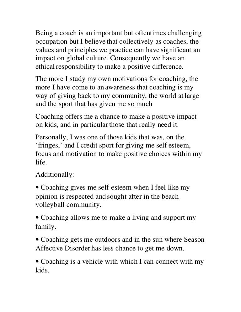 My coaching philosophy my-coaching-philosophy