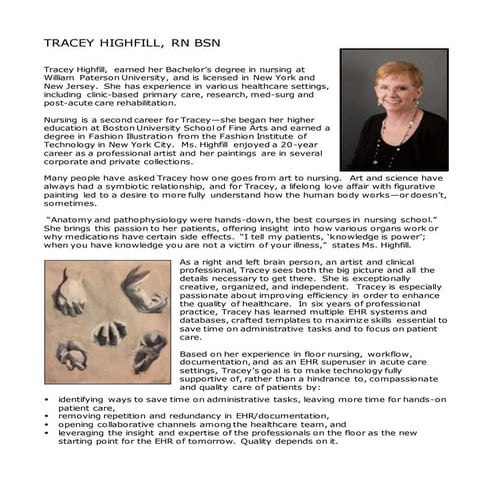 HIGHFILL, Tracey Biography | DOCX