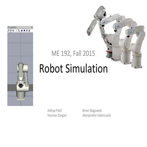 Robot Simulation final | PPTX