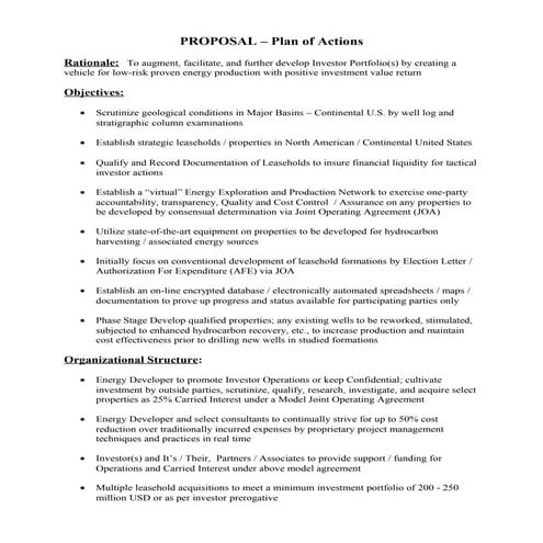 Proposal - General | DOC