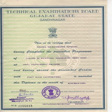 DEE CERTIFICATE | PDF