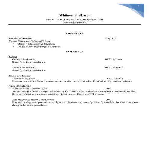 Babb Resume | PDF