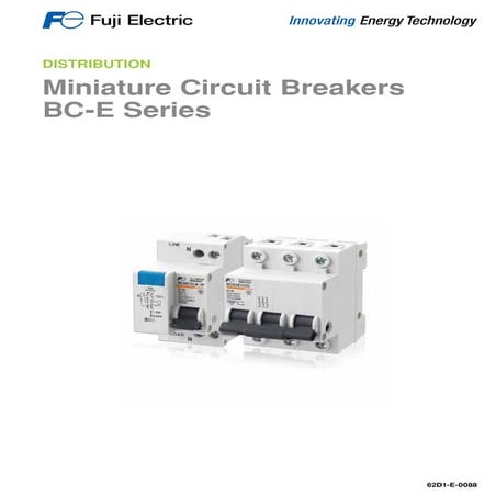 Miniature Circuit Breakers BC-E Series - Fuji Electric | PDF