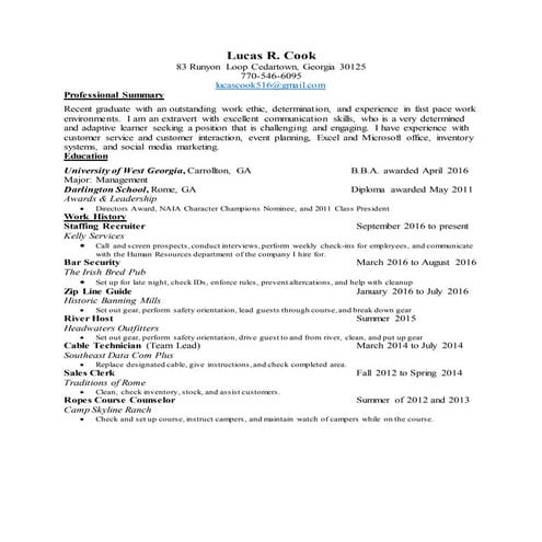 Luke's Resume | PDF