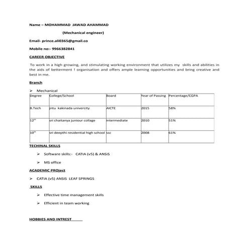 ADEL CV | PDF