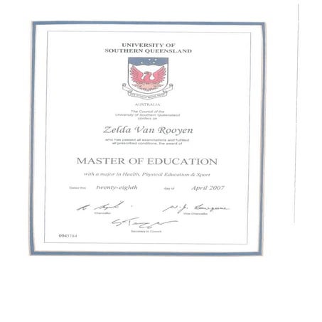 Masters degree | PDF