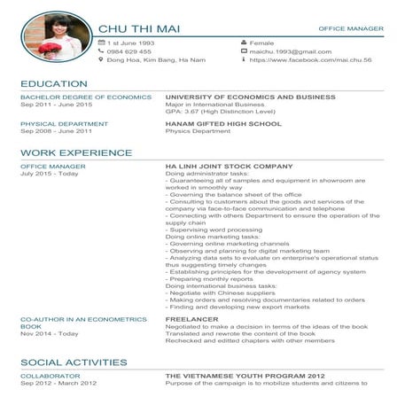 Demo CV | PDF