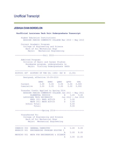 transcript | PDF | Graduation | Personal Celebrations & Life Events