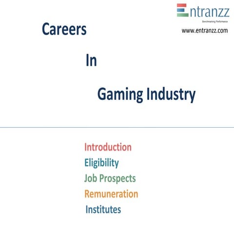 63.careers in gaming industry | PDF
