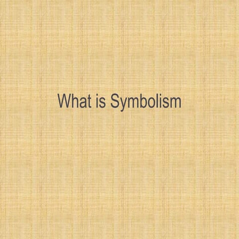symbolism | PPT