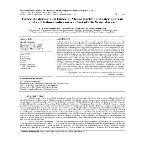Fuzzy Clustering And Fuzzy C Means Partition Cluster Analysis And