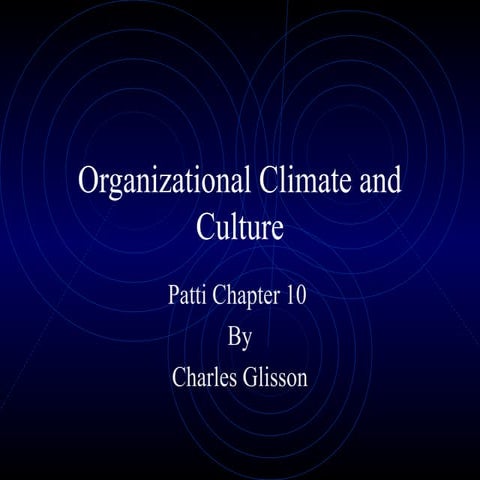 organizational climate | PPT