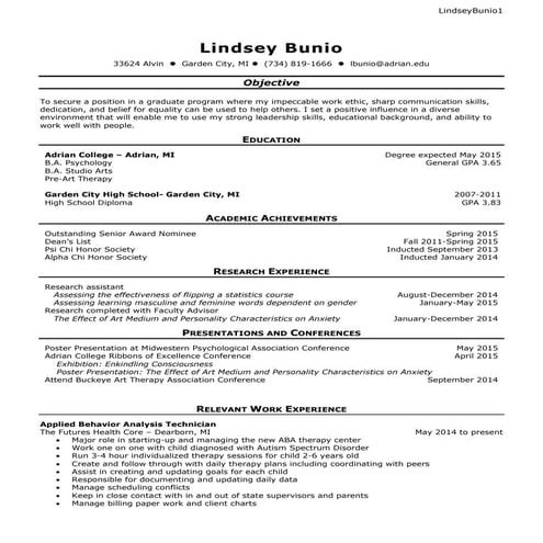 L. Bunio CV | DOCX