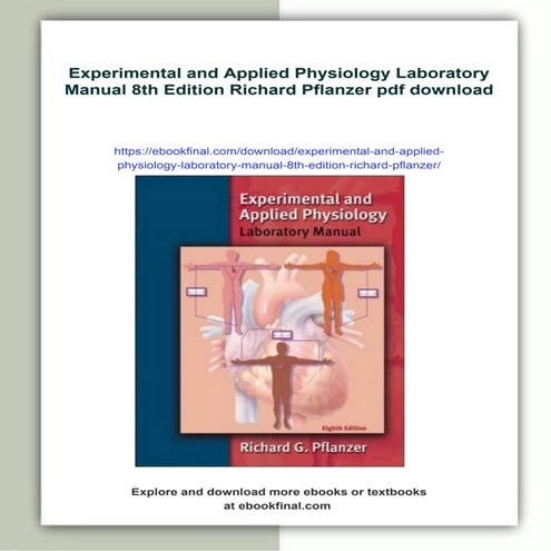 Experimental and Applied Physiology Laboratory Manual 8th Edition ...