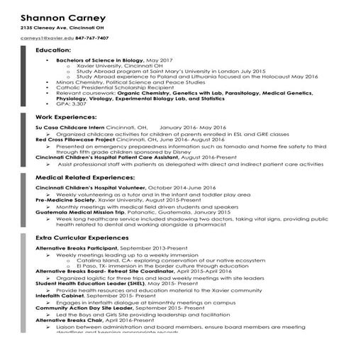 Medical sales resume 2015 final | DOC