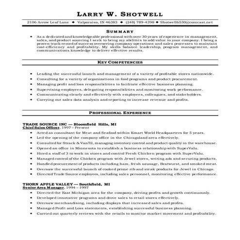 Larry Shotwell Resume 5-15 | DOCX
