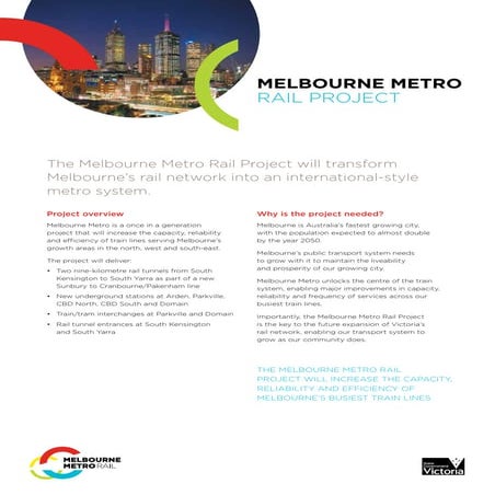 Melbourne-Metro-Rail-Project-fact-sheet | PDF