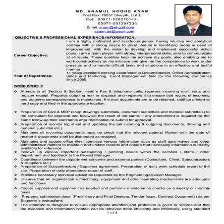 Anam Update CV -D | PDF