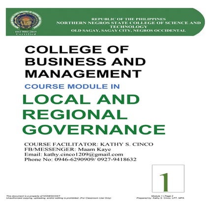 PH Local Government System | PPT