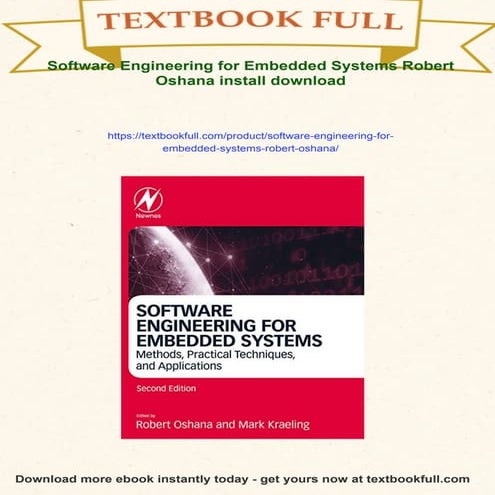 Software Engineering for Embedded Systems Robert Oshana | PDF