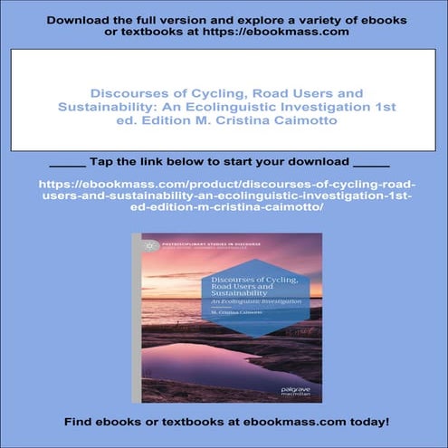 Discourses of Cycling, Road Users and Sustainability: An Ecolinguistic ...