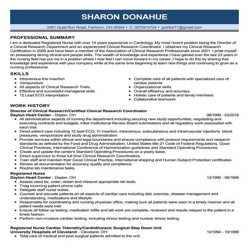 Sharon Donahue Resume 1 | PDF