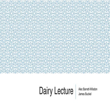 Chem 98: F15 Dairy Lecture | PPT