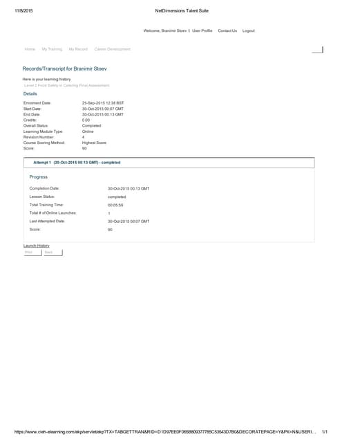 CIEH Level 2 Food Safety in Catering | PDF