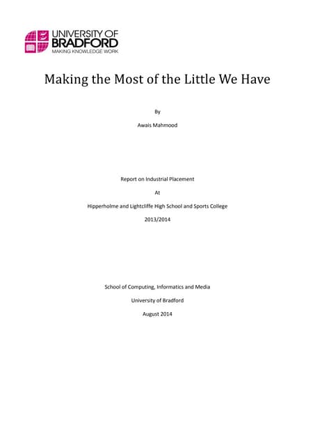 Computer science/ IT Fianl attachment report | PDF