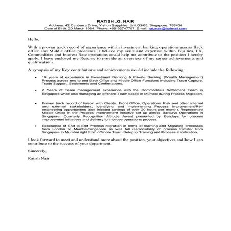 Ratish Nair-Resume | DOC