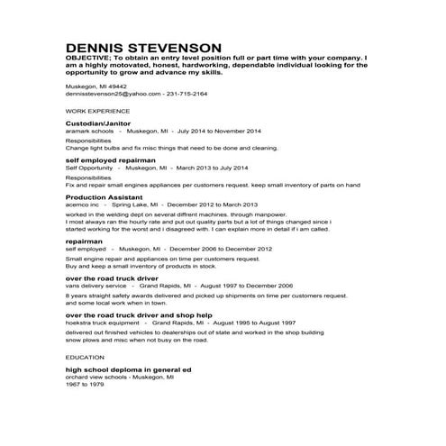 brenda's resume | RTF
