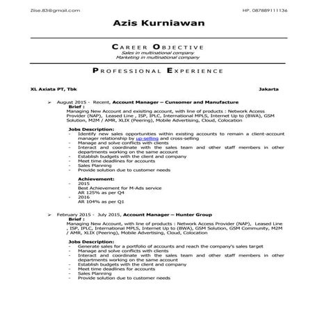 CV Azis | PDF