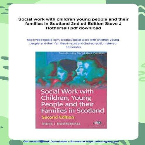 Social work with children young people and their families in Scotland ...