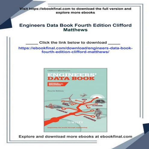 Engineers Data Book Fourth Edition Clifford Matthews | PDF