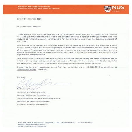 NUS_recommendation_Alicja_Buchta | PDF