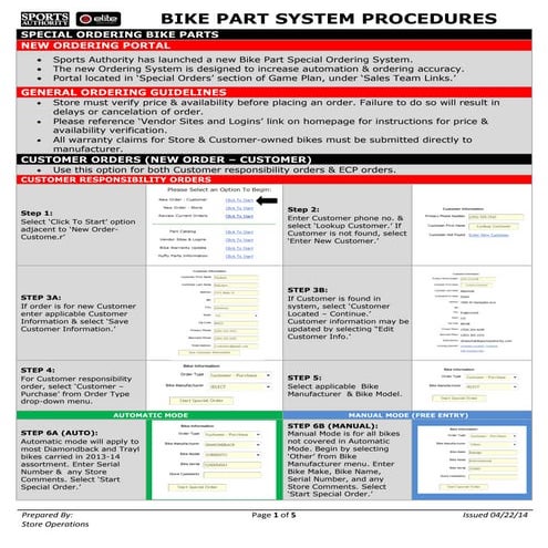 BikeOrderProcessV2 | PDF