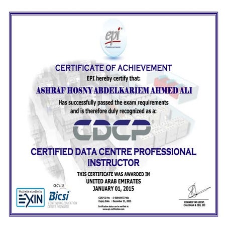 CDCP - Instructor - AshrafHosny (2) | PDF