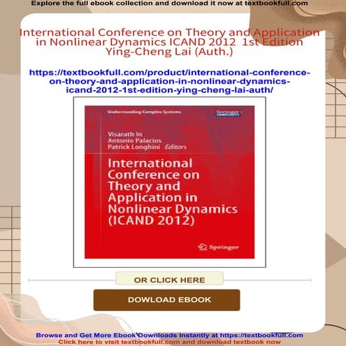 International Conference on Theory and Application in Nonlinear ...