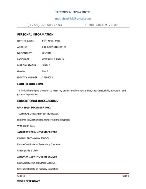 MOSES CV | DOC