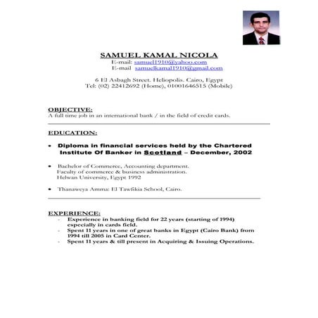 Samuel_CV 2016 | PDF
