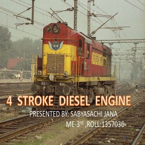 4 STROKE DIESEL ENGENE | PPT