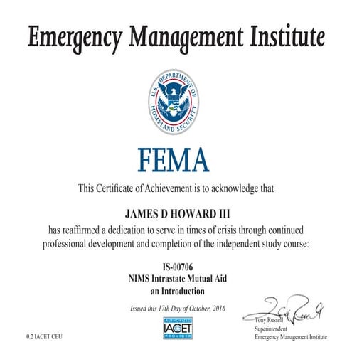NIMS Intrastate Mutual Aid an Introduction | PDF