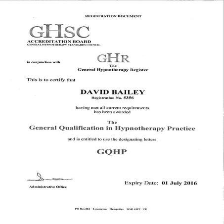 GHR Certification | PDF